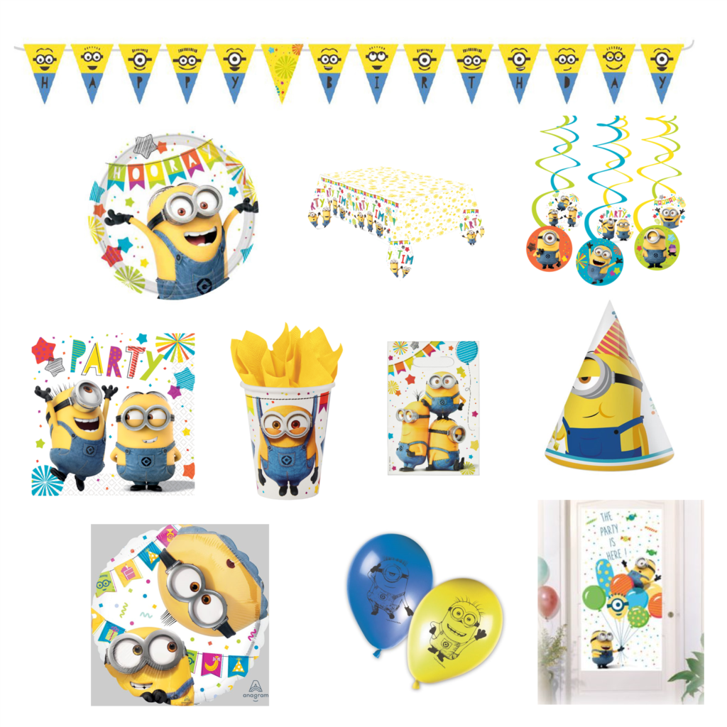 Despicable Me Minion Bundle Kit for 8 Kids - Themed Decorations